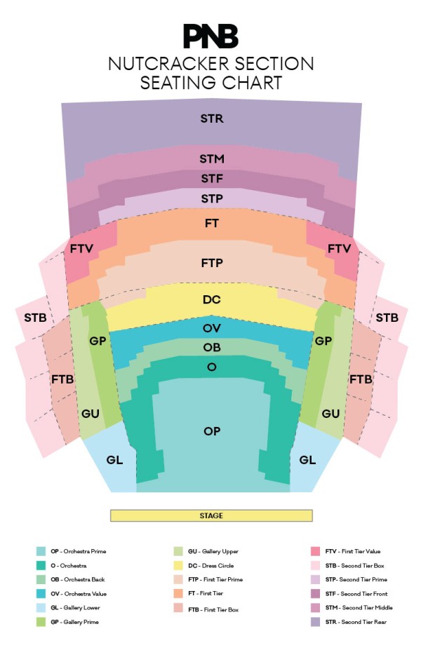 McCaw Hall Seating | Plan Your Visit | Pacific Northwest Ballet